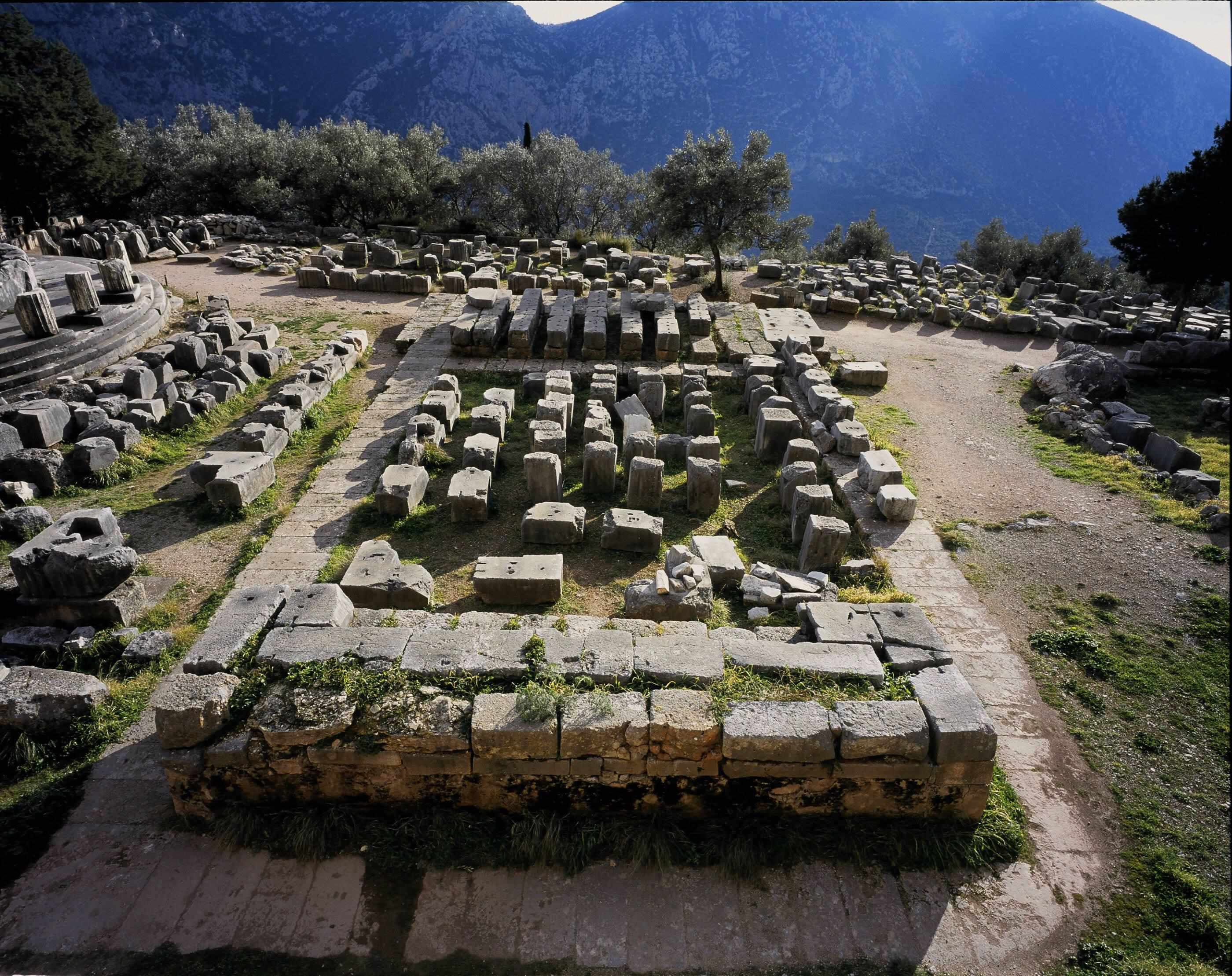 The temple of Athena Pronaia - Archaeological Site of Delphi