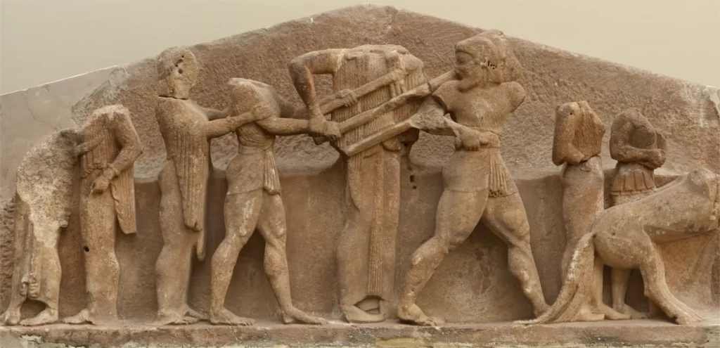 Pediment from the Siphnian Treasury - Archaeological Site of Delphi